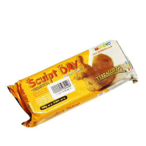 Mungyo Air Dry Clay Terracotta 250g – Rustic Craft Clay