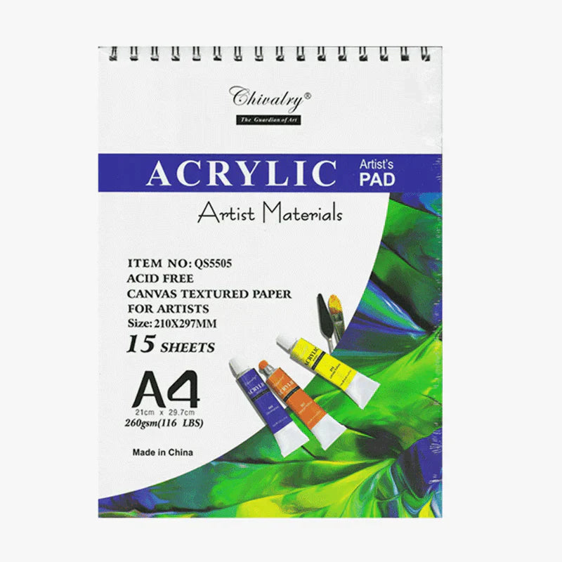 Buy Chivalry Artist's Acrylic Pad in Pakistan | Fine Arts Supplies