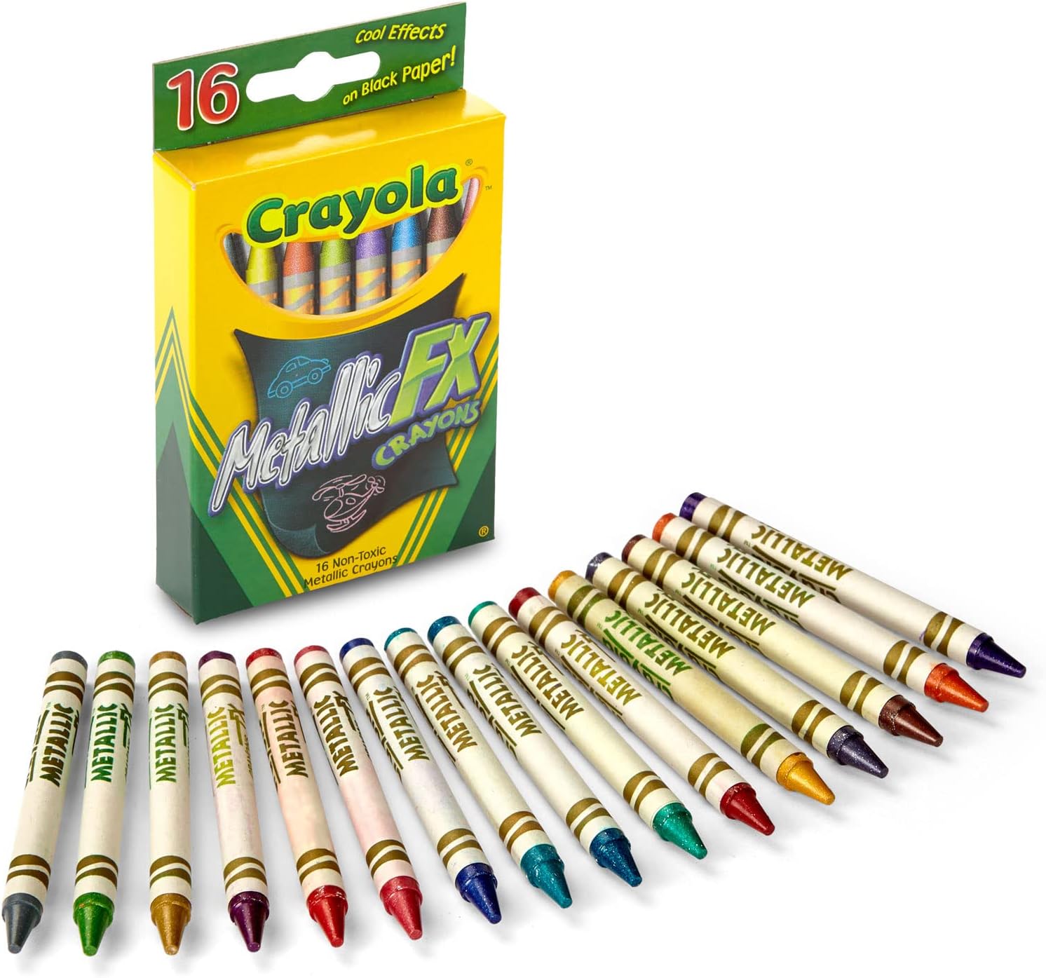 Buy Crayola Metallic Color FX Crayons Pack of 16 528816