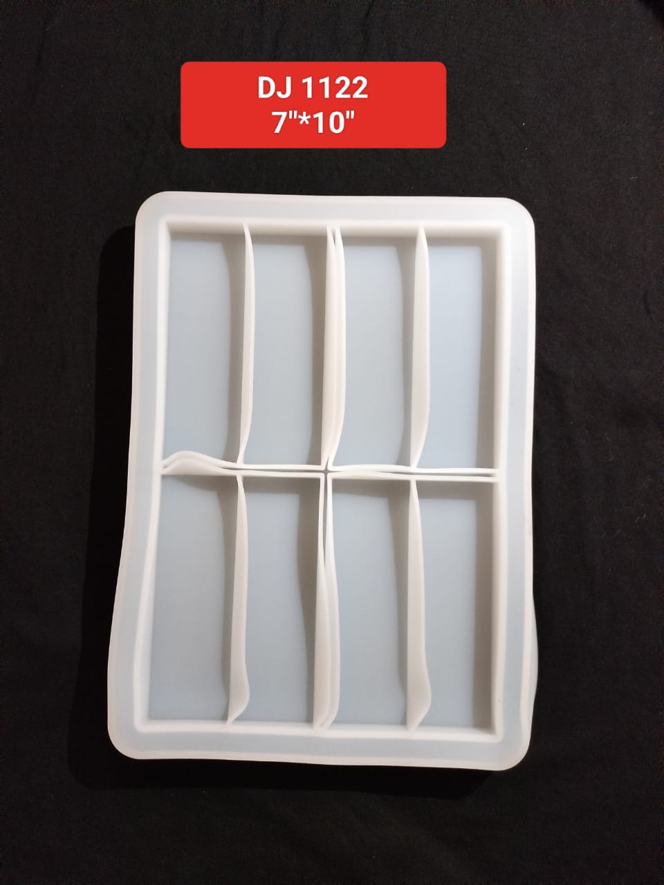 Ice Cube Shape Silicone Mold – 7x10 Resin Mold Grid